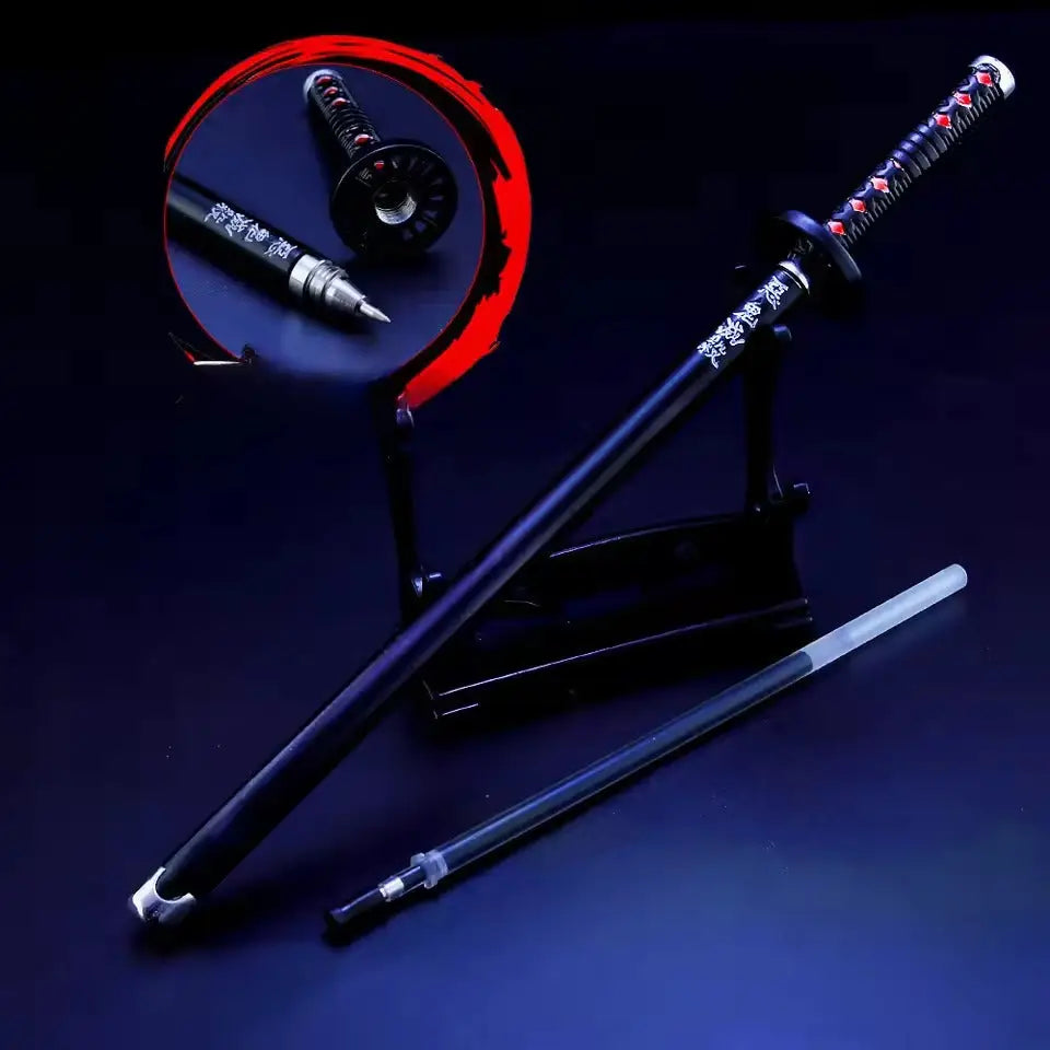 Tanjiro Kamado Nichirin Sword Black Katana Pen – 🈹 JAPAN BOX